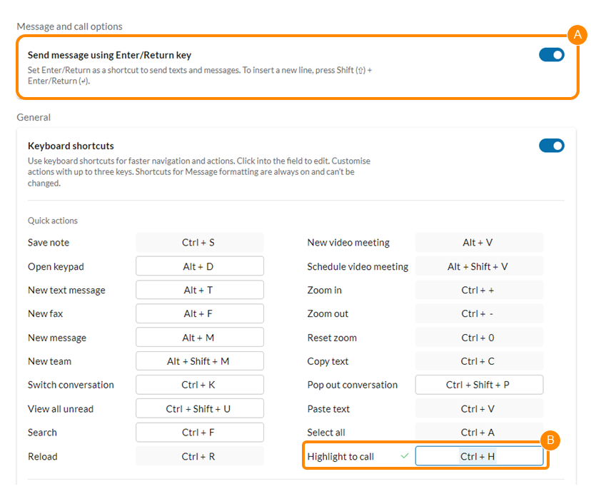 key templates ringcentral